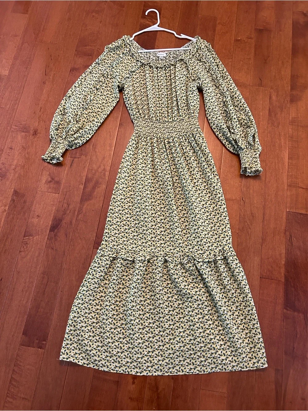 Max Studio | Dresses | Max Studio Yellow Lemon Smocked Maxi Dress ...